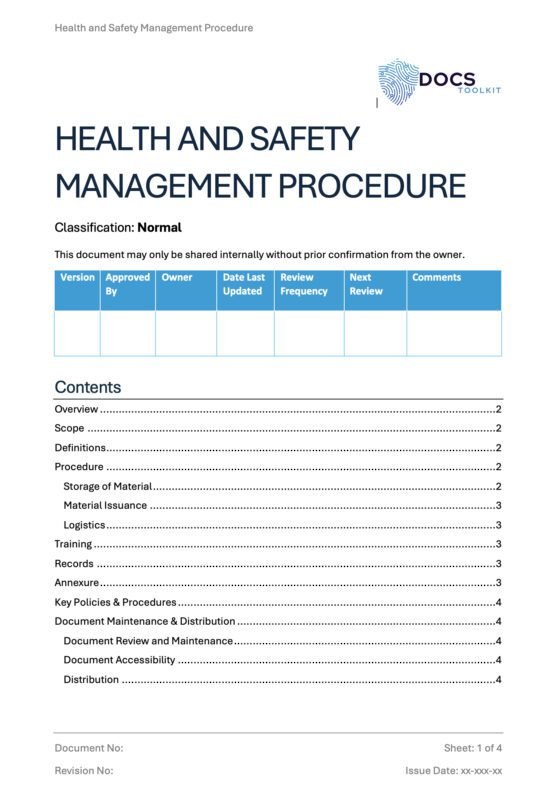 ISO IMS Procedures | Integrated Management System